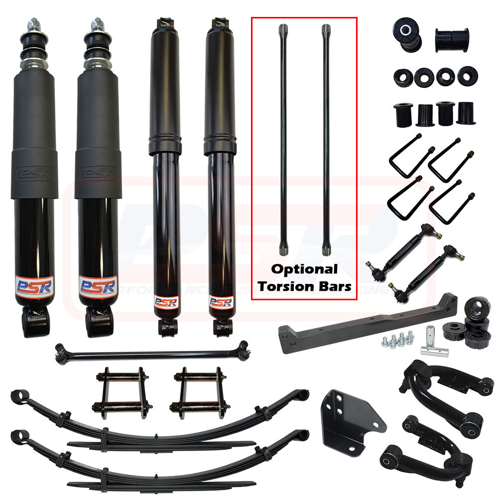 Nissan Navara D22 PSR TTG 3" Lift Kit (2" Rear) DELUXE - PSR TTG Shock ...